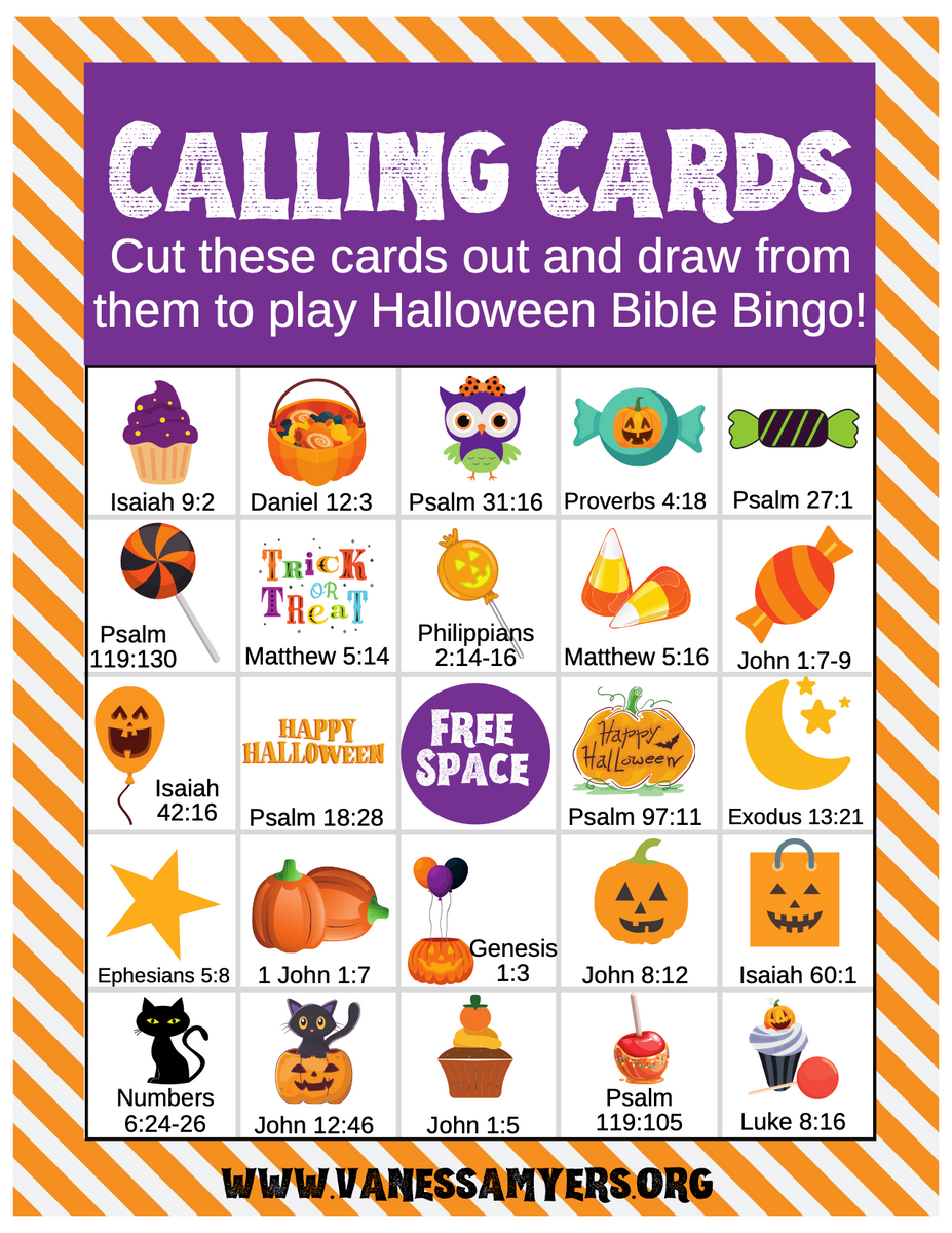 Halloween Bible Bingo – KidzMatter