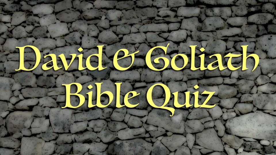 David and Goliath Bible Quiz Video – KidzMatter