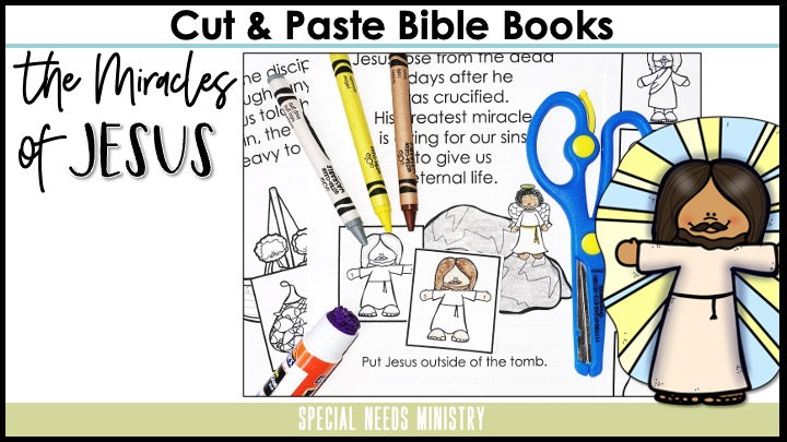 The Miracles of Jesus Adapted Books [Black and White] – KidzMatter