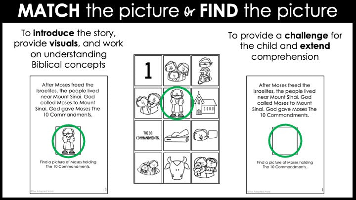 The 10 Commandments Adapted Books [Black and White] – KidzMatter