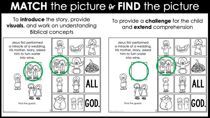 The Miracles of Jesus Adapted Books [Black and White] – KidzMatter