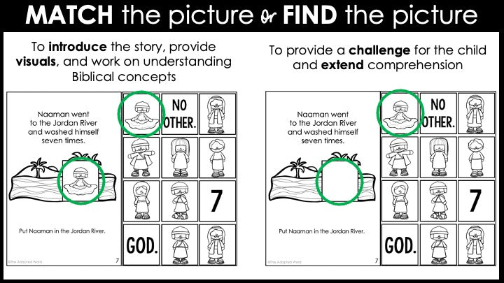 Elisha and Naaman Adapted Books [Black and White] – KidzMatter