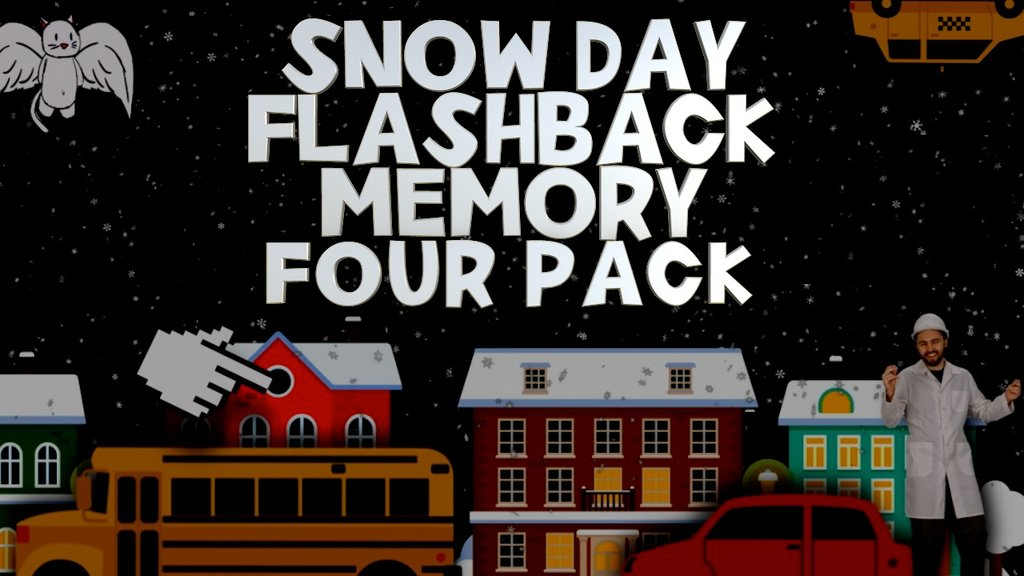 Snow Day Flashback Memory [4 Pack] Crowd Breaker Game – KidzMatter