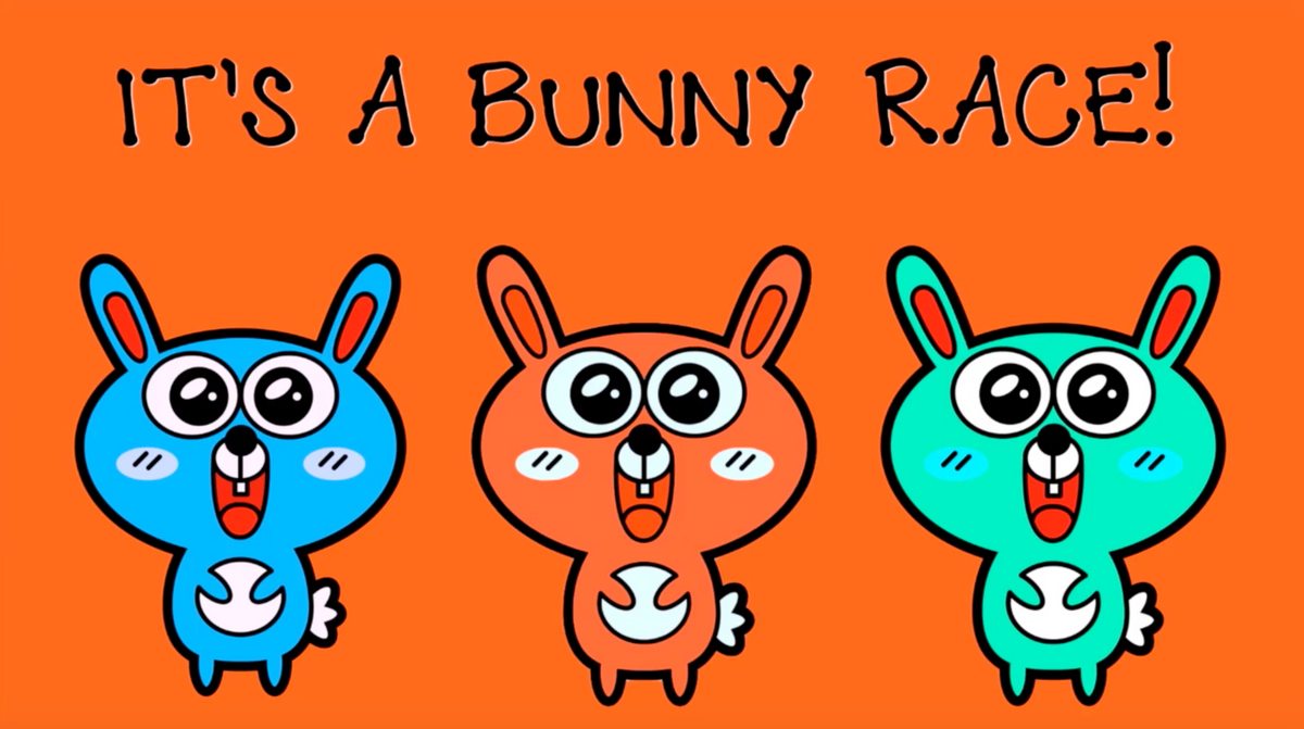 Bunny Race Racing Game Video – KidzMatter